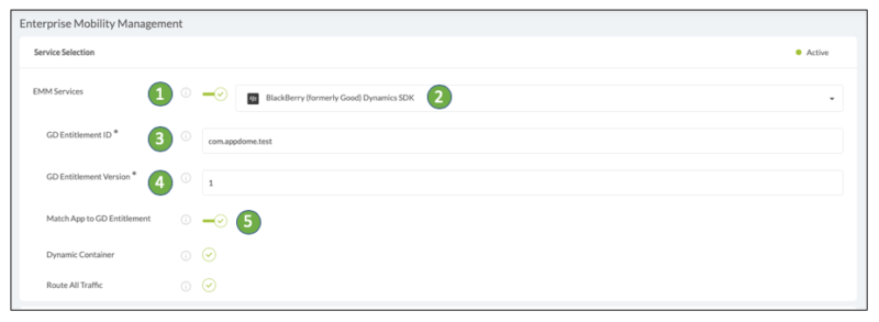 How to Set BlackBerry Dynamics Entitlement ID in Mobile Apps