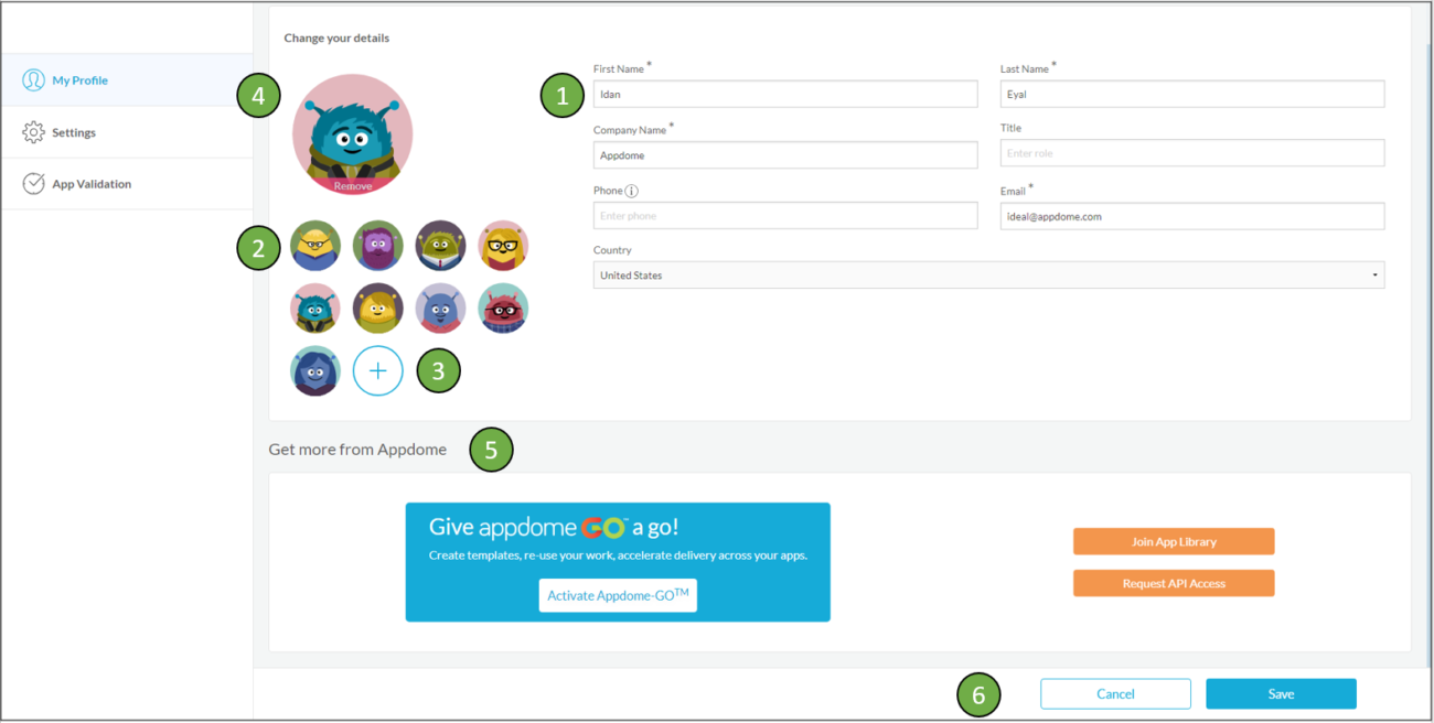 How to Access and Edit Your Appdome User Profile