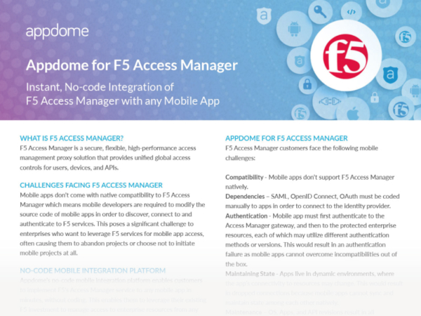 F5 Access Manager | Fast Easy on Appdome