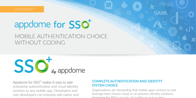 Appdome for SSO+ | Fast and Easy Mobile SSO for All Apps