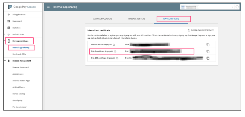 How to Code Sign Secured Android App with SHA Fingerprint Google Cert ...
