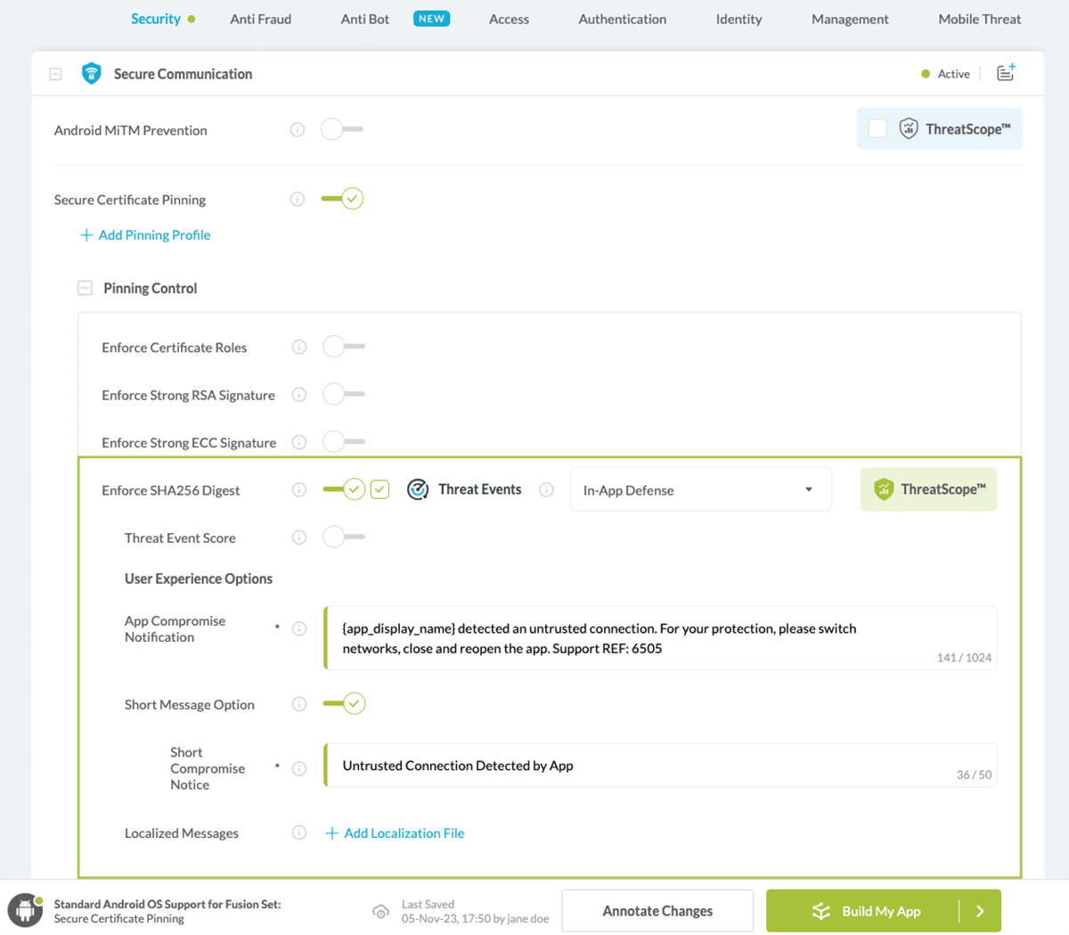 Appdome | How to Enforce SHA-256 Digest in Android & iOS Apps Using AI