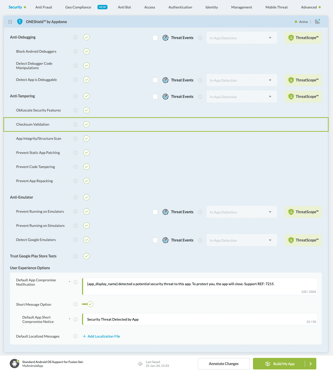 Appdome | checksum valudationRunning a Checksum Validation of Android ...