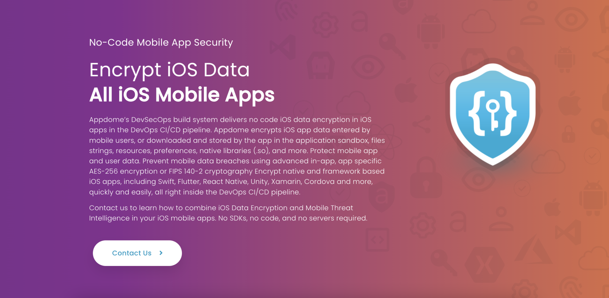 Appdome | No-Code Mobile Data Encryption, iOS App Encryption
