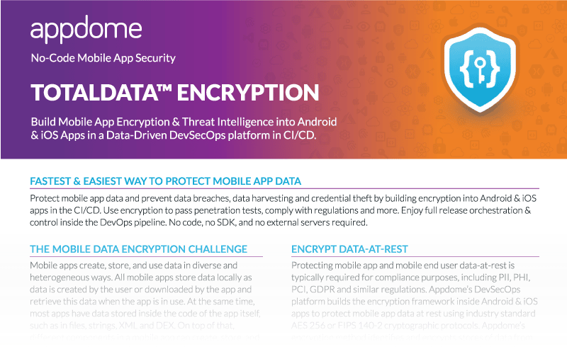 Solutions Guide - No Code mobile data encryption for Android and iOS