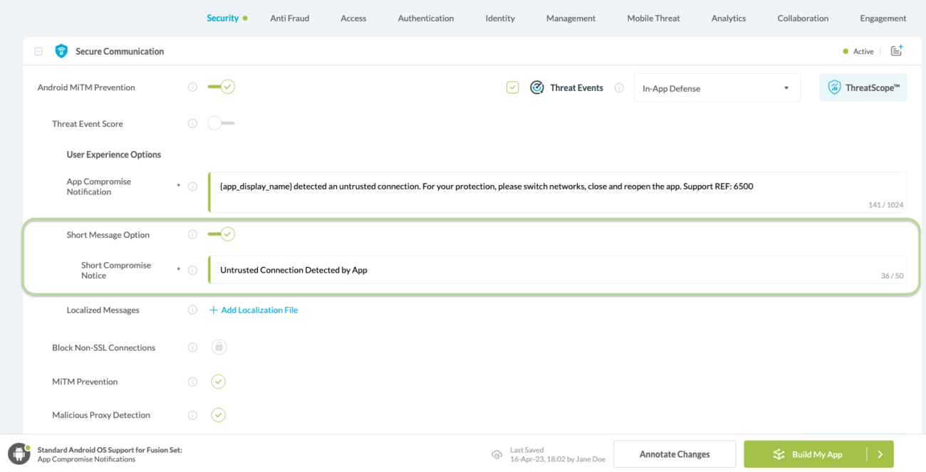 Appdome | How to Use and Customize App Compromise Notifications
