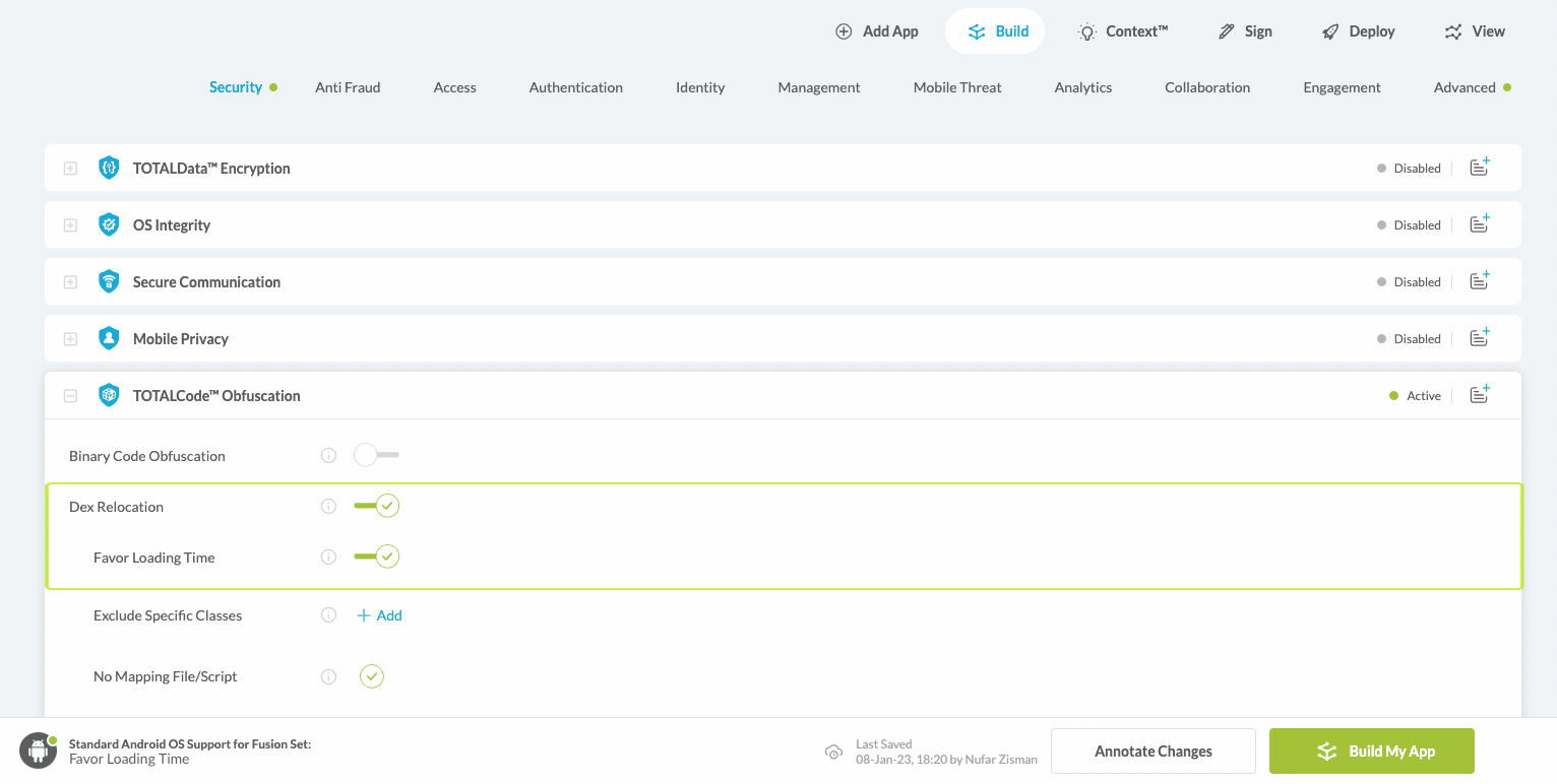 Appdome | Optimize File Size via the Favor App's Size Option