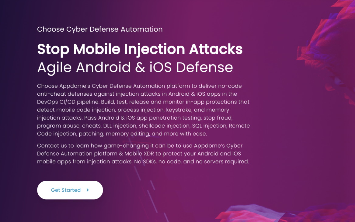 Appdome | Stop Mobile Injection Attacks in Android and iOS Apps