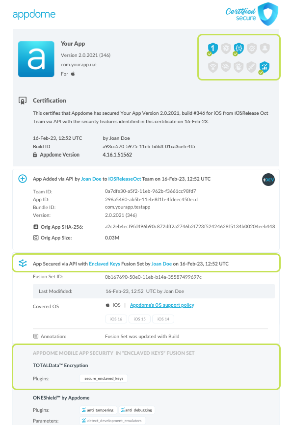 Appdome | How to Build Secure Enclave iOS Encryption Key