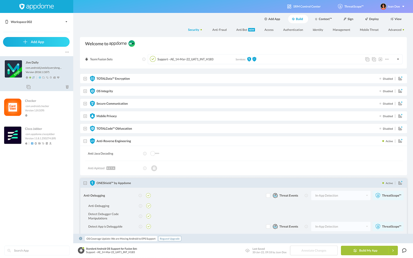 Appdome Platform | Cyber Defense Automation for Mobile Apps