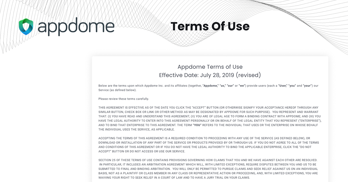 Terms Of Use