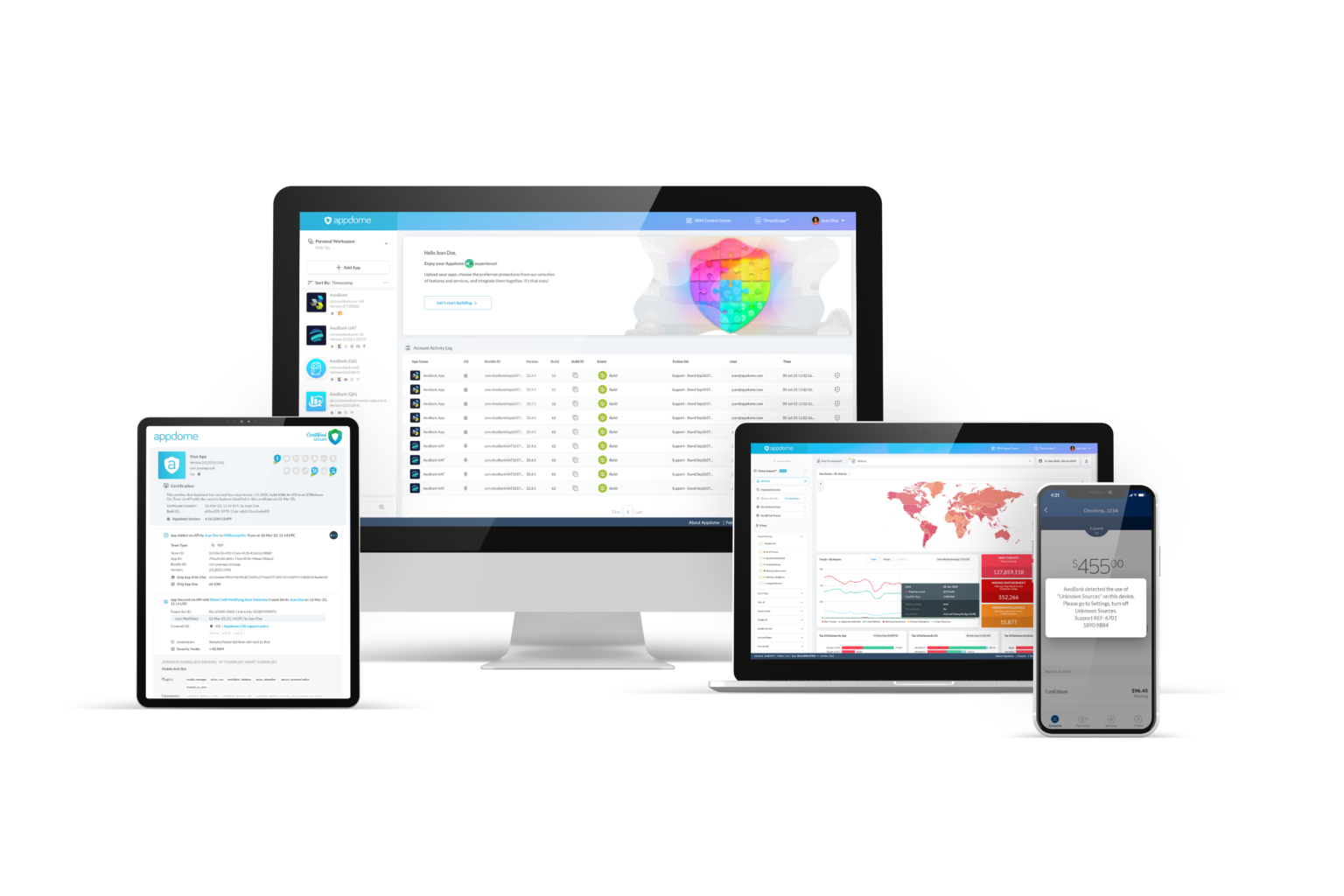 Unified Mobile App Defense, All Android & iOS Apps - Appdome