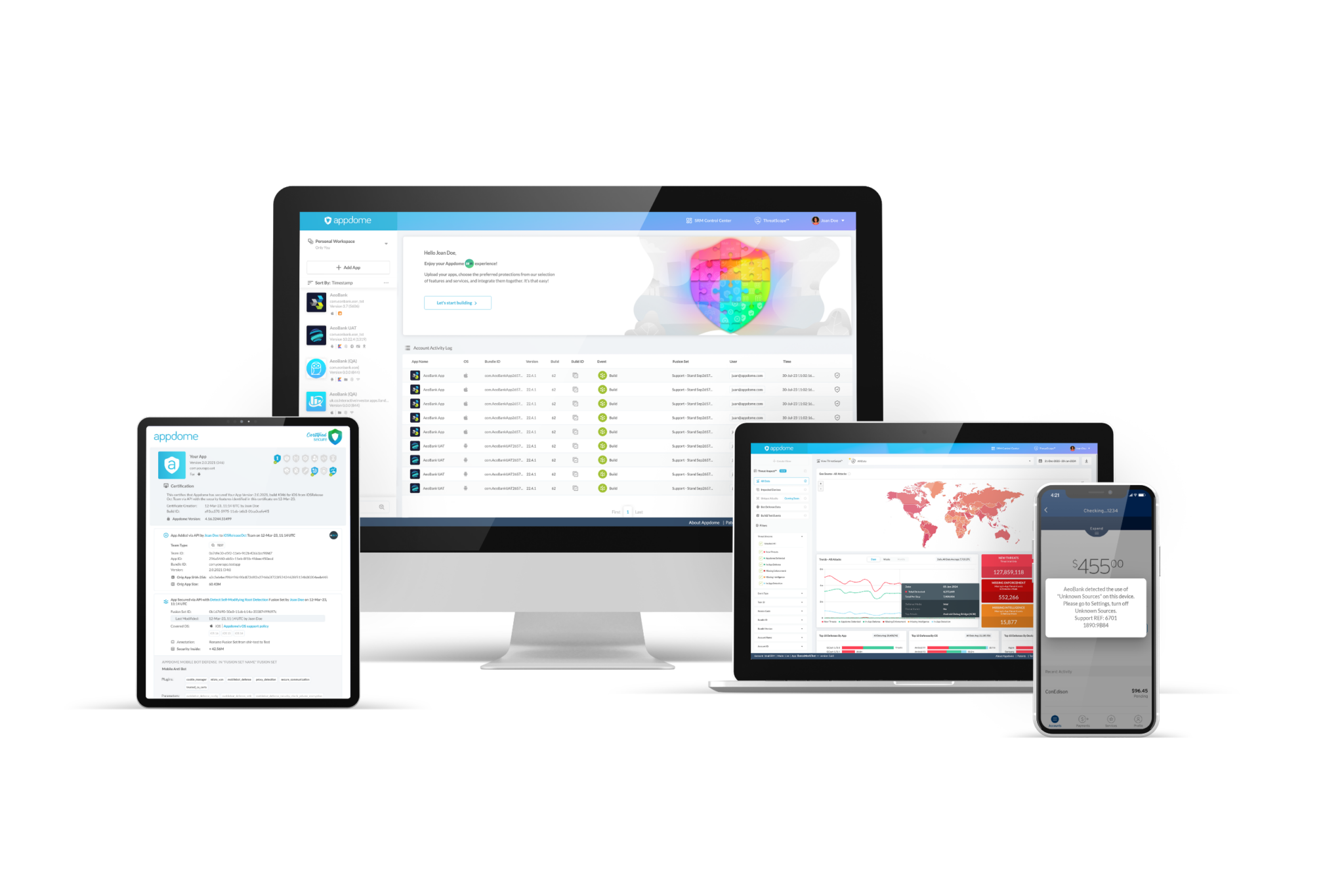Unified Mobile App Defense, All Android & iOS Apps - Appdome