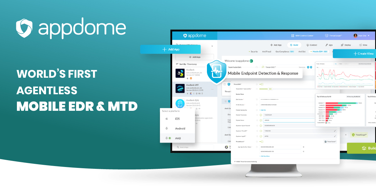Appdome Unveils World's First Agentless Mobile EDR & MTD - Appdome