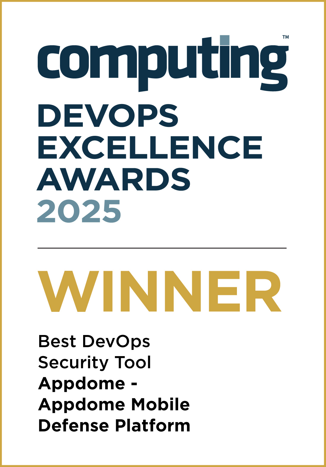 Appdome Named Best DevOps Security Tool at Computing’s 2025 DevOps Excellence Awards